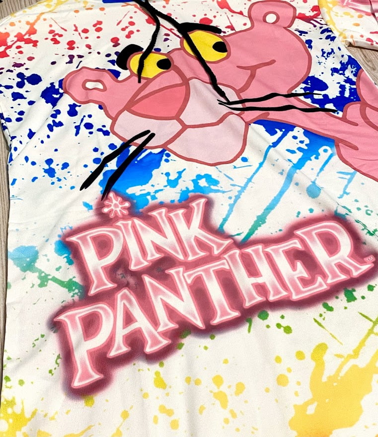 Rochie pantera roz femei desene animate | Intisimo